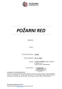 Požarni red - Pozarni