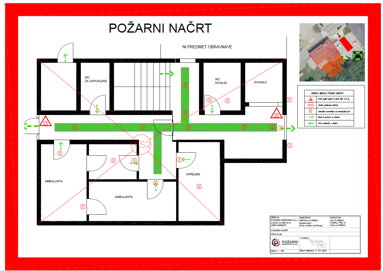 Požarni načrt - Pozarni