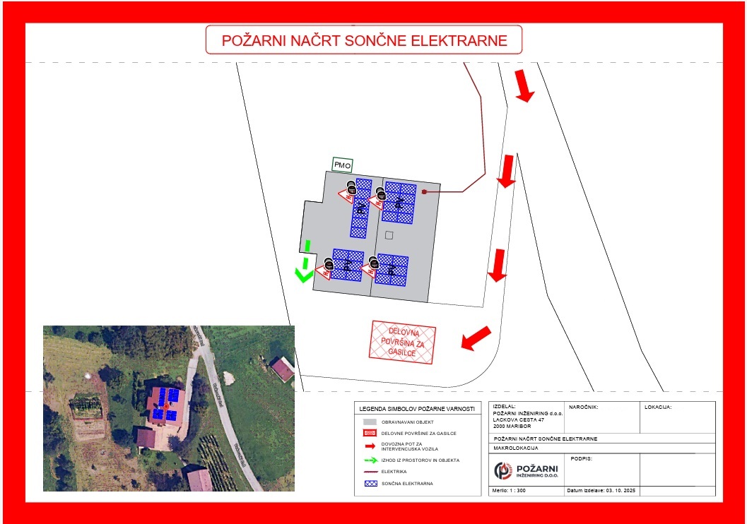 Požarni načrt za sončne elektrarne - Pozarni